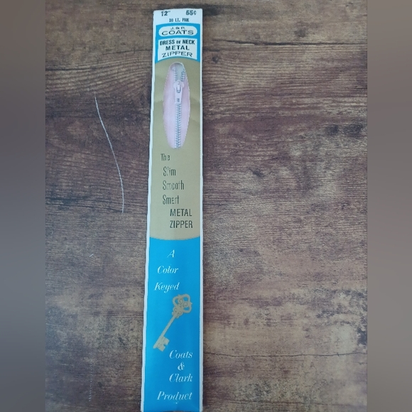 Office | Vintage Metal 12 Light Pink Zipper | Poshmark